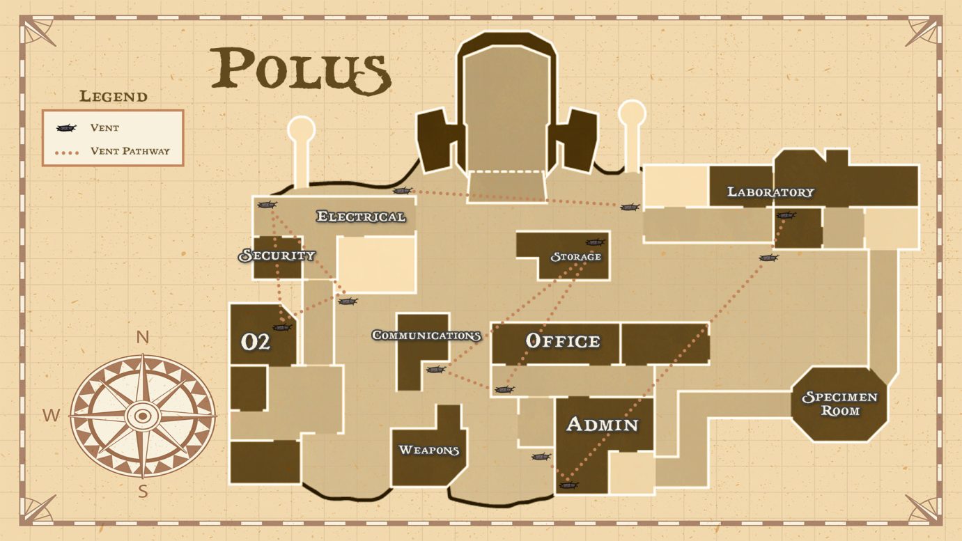 Among Us map — layouts and strategies | LEVVVEL
